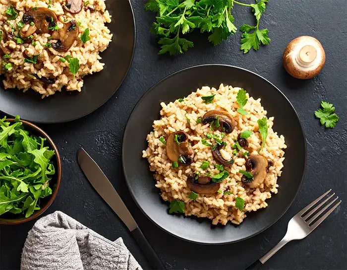 Mushroom Brown Rice Risotto – The Little Gourmet